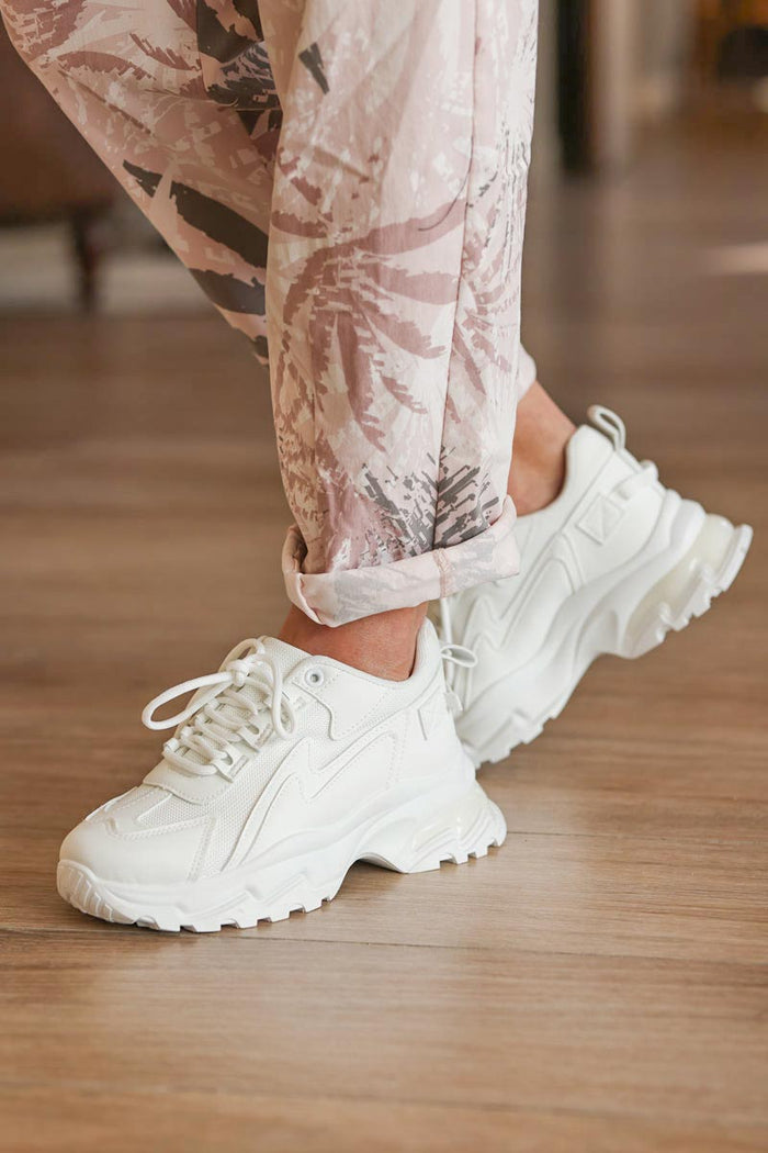 White sneakers with chunky sole - Horizons Lointains